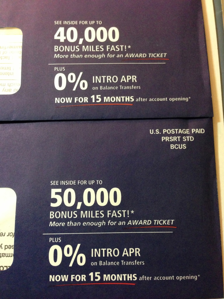 Lots Of Different Offers For The US Airways MasterCard